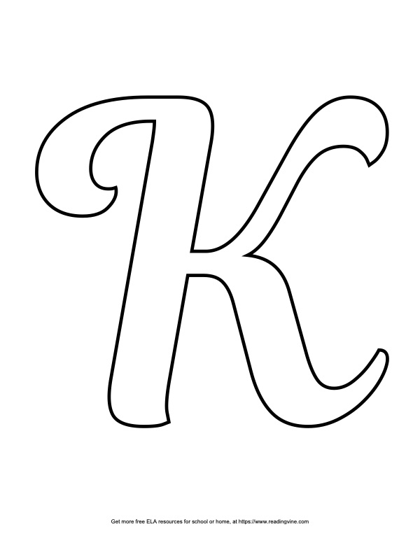 Bubble Letter K 19 Free Printable Styles Bubble Letter K 19 Free Printable Styles