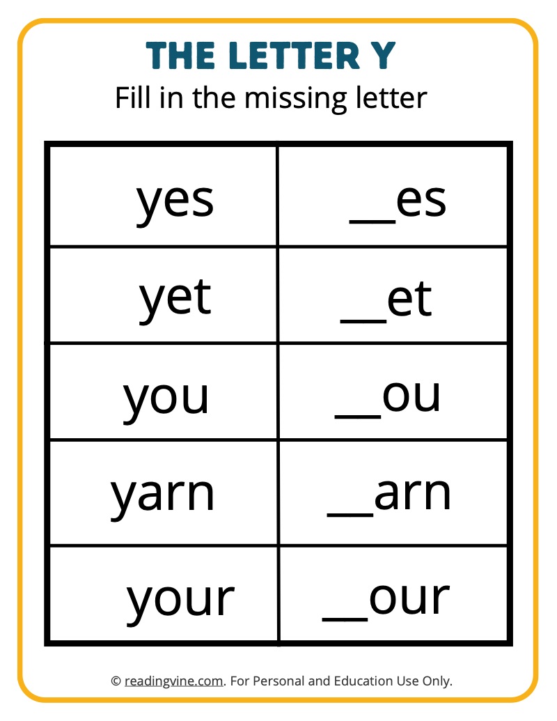 Letter Y Worksheets For Preschool Free Printable Letter Y Worksheets For Preschool Free Printable