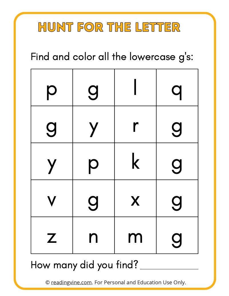 Letter G Worksheets For Preschool Free Printable Letter G Worksheets For Preschool Free Printable
