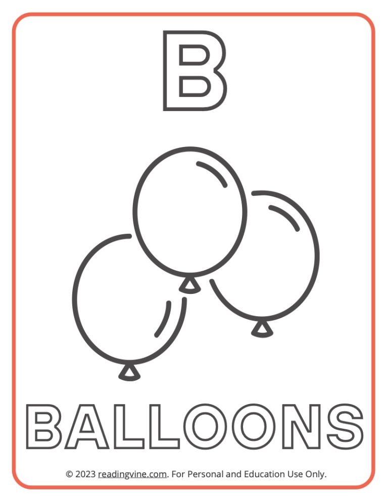 Letter B Coloring Pages Uppercase With Pictures Image ReadingVine Letter B Coloring Pages Uppercase With Pictures Image ReadingVine