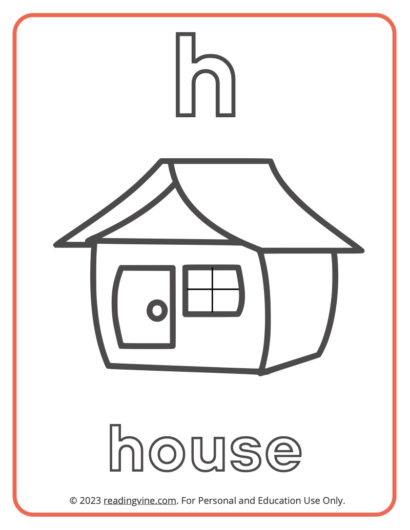 Letter H Coloring Pages Letter H Coloring Pages