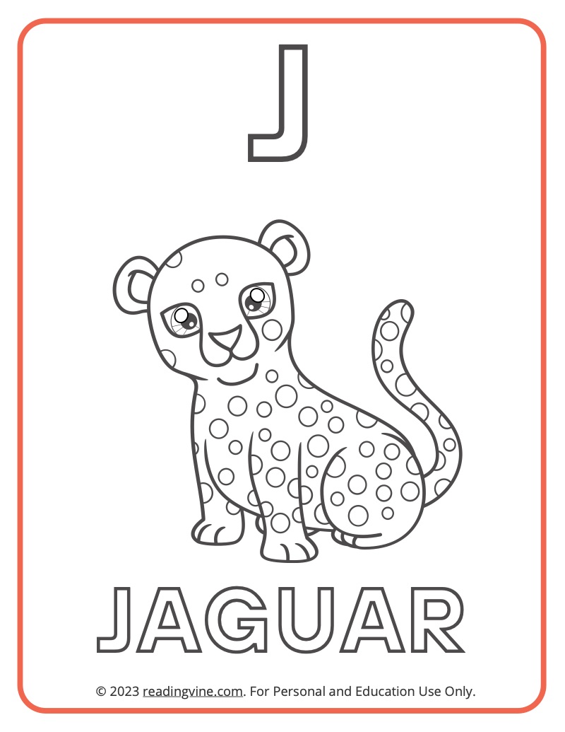 Letter J Coloring Pages Letter J Coloring Pages