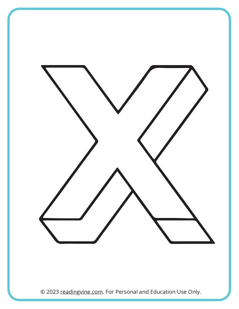 Letter X Worksheets For Preschool Free Printable