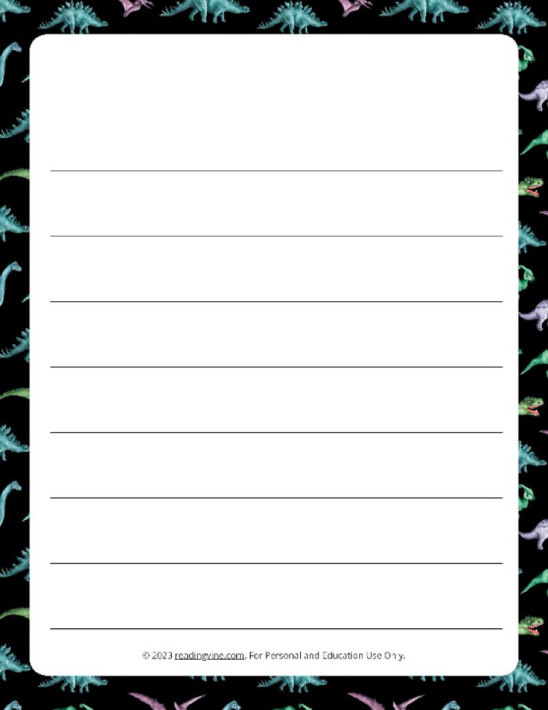 Printable Lined Sheets of Paper | Free PDF Sheets | ReadingVine