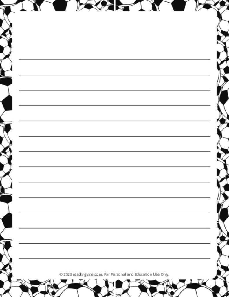 Printable Lined Sheets of Paper | Free PDF Sheets | ReadingVine
