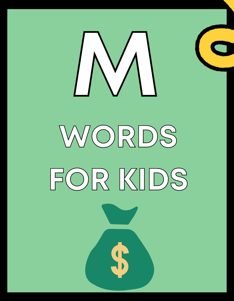 Words For Kids A Z Word Lists Free Resources Words For Kids A Z Word Lists Free Resources
