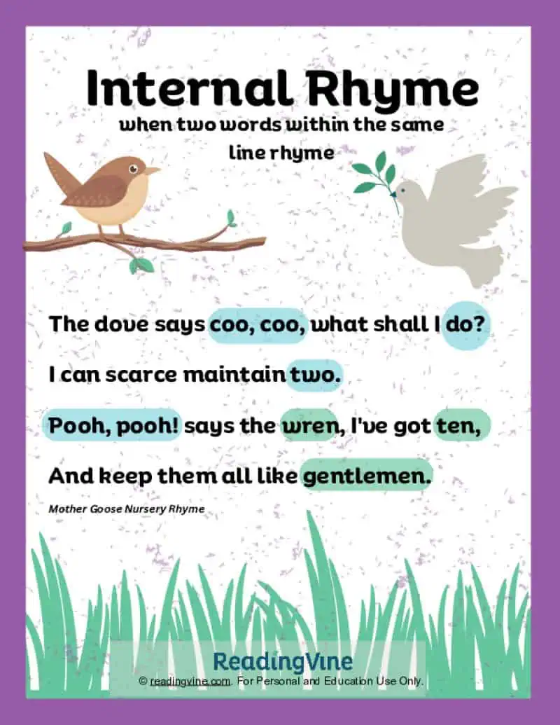 Internal Rhyme Examples And Activities ReadingVine Internal Rhyme Examples And Activities ReadingVine